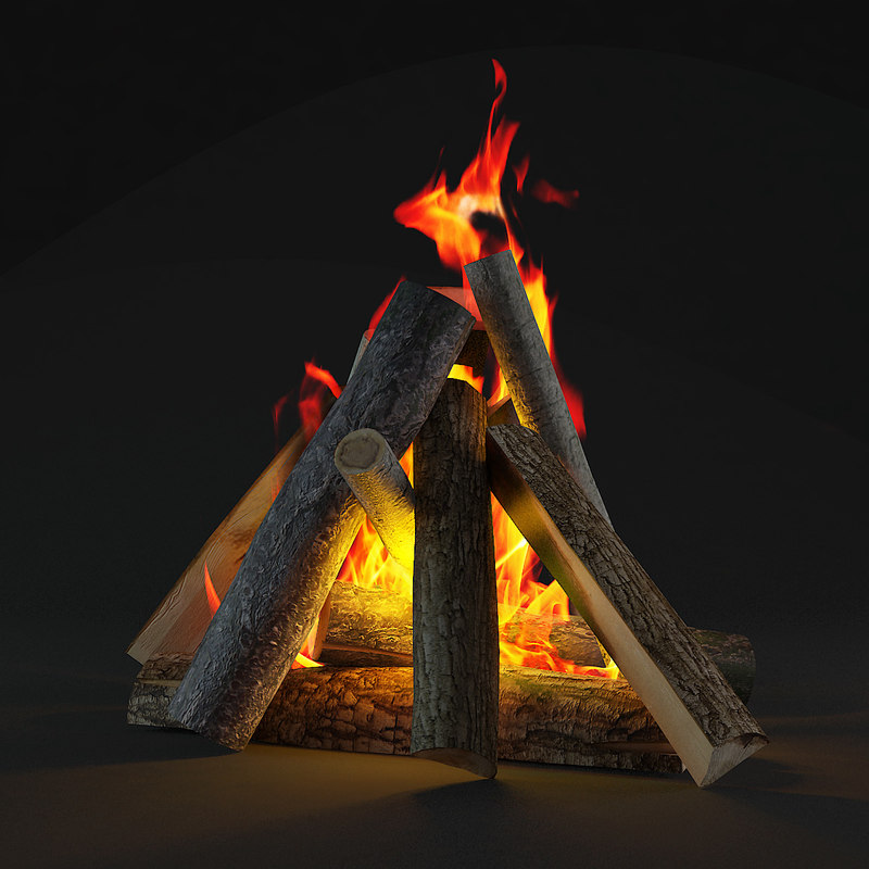 3D bonfire camp - TurboSquid 1375985