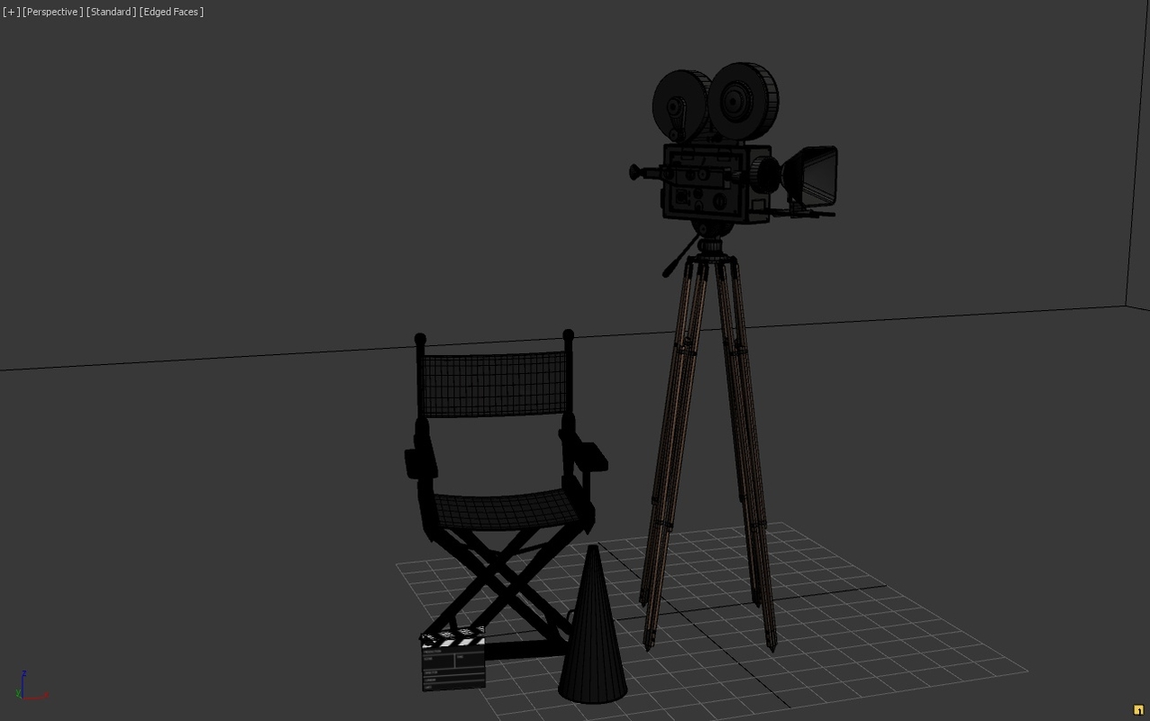 Classic movie camera 3D model - TurboSquid 1376061