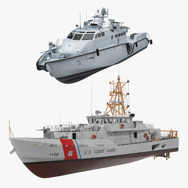 3d coast guard 47-foot motor model