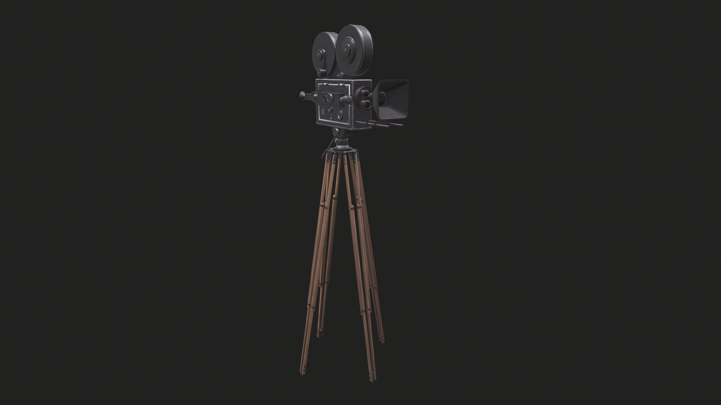 Classic movie camera 3D model - TurboSquid 1376061