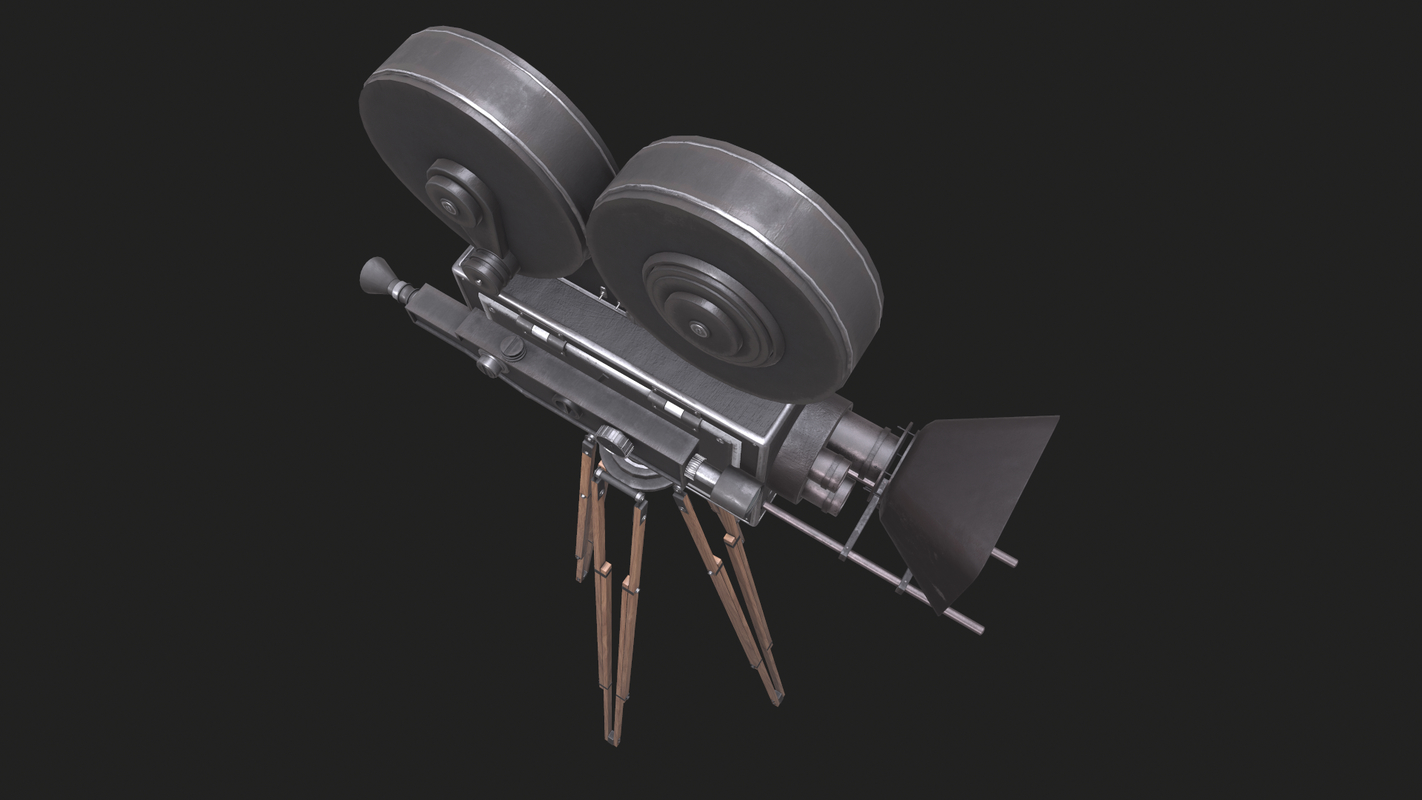 Classic movie camera 3D model - TurboSquid 1376061