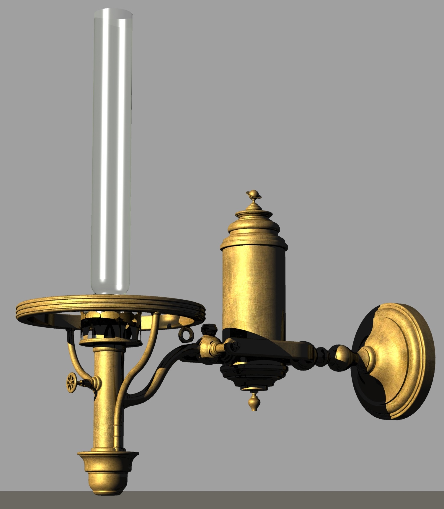 3D gas lamp model - TurboSquid 1376332