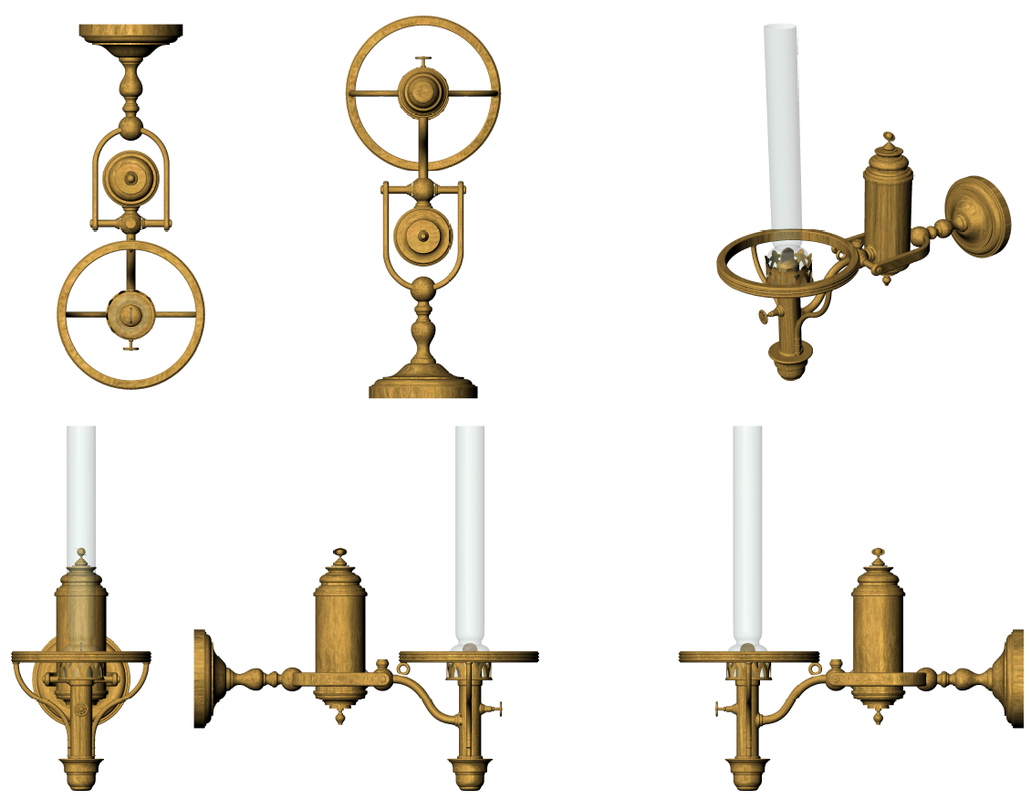 3D gas lamp model - TurboSquid 1376332