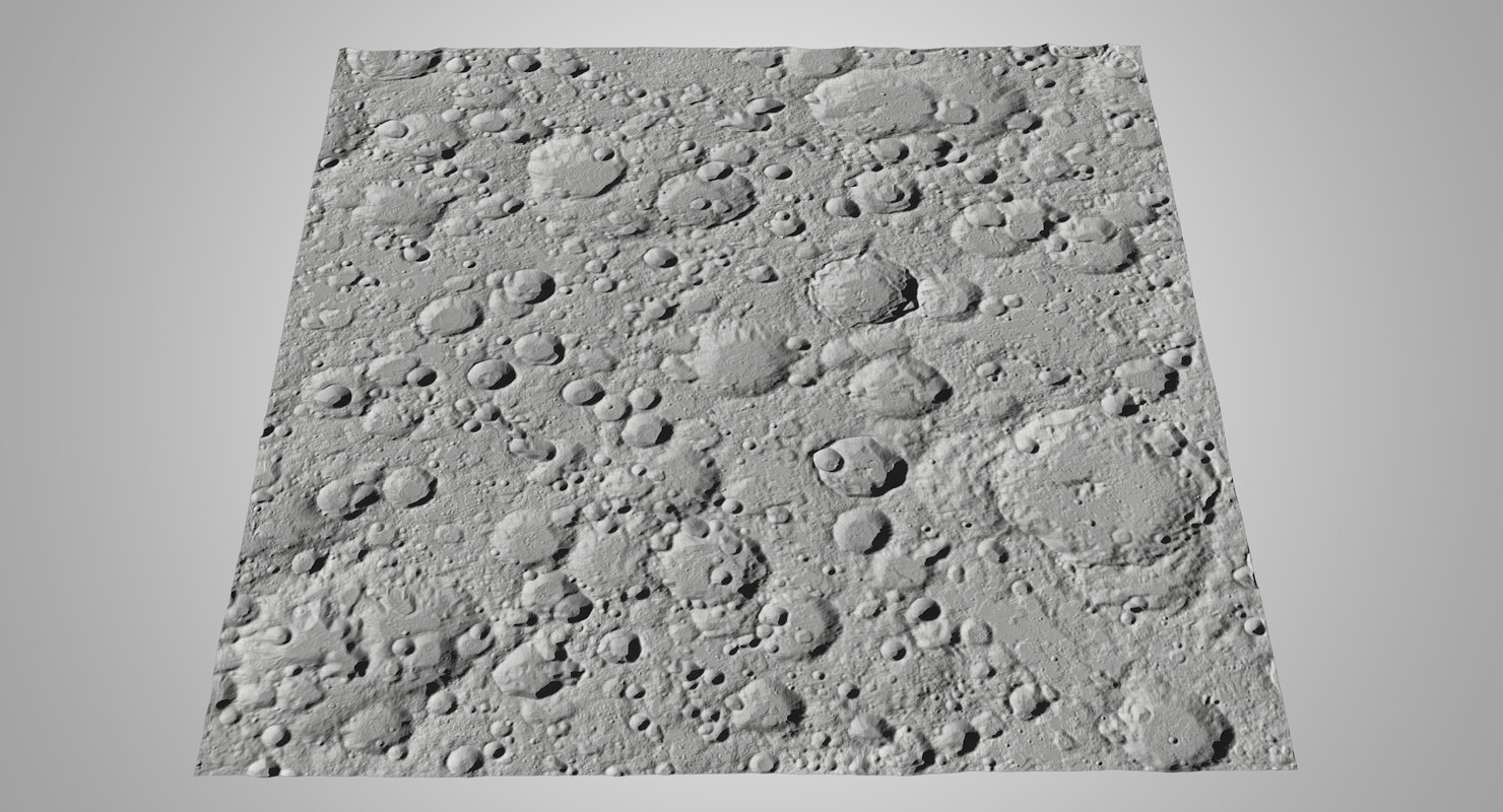 3D moon surface v2 model - TurboSquid 1376306