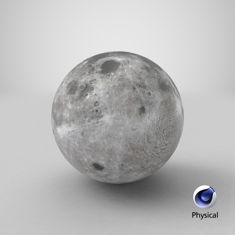 3d moon model