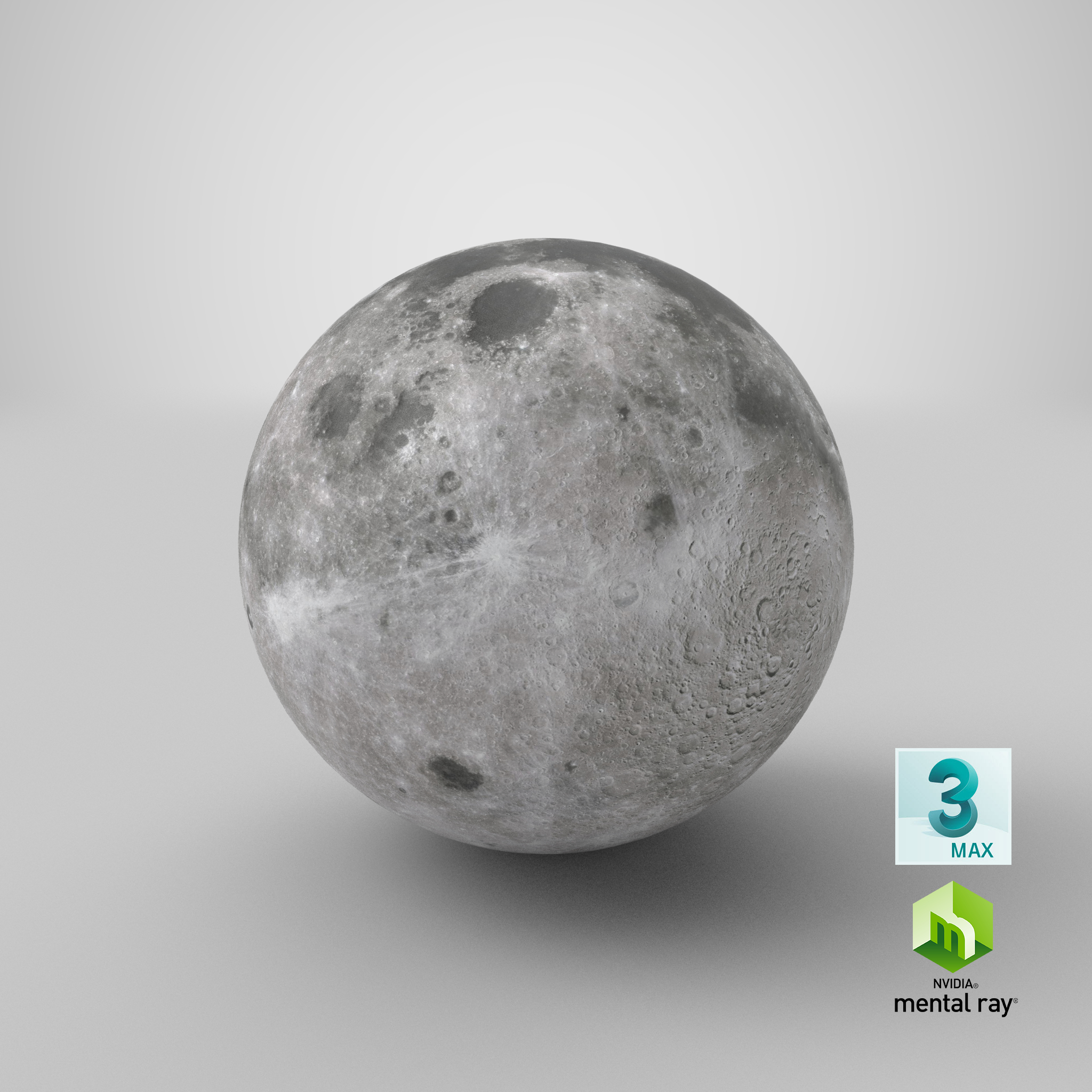 3d moon model
