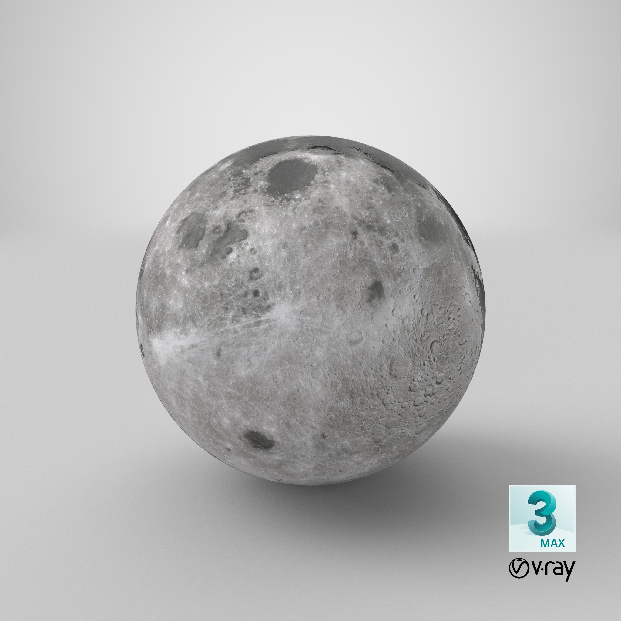 3d moon model