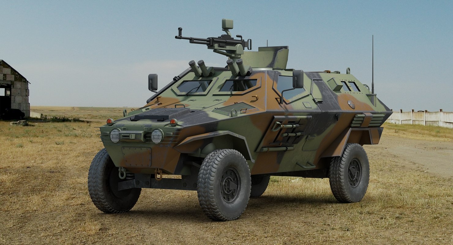 Gepanzertes Fahrzeug Otokar Cobra 3D-Modell - TurboSquid 783755