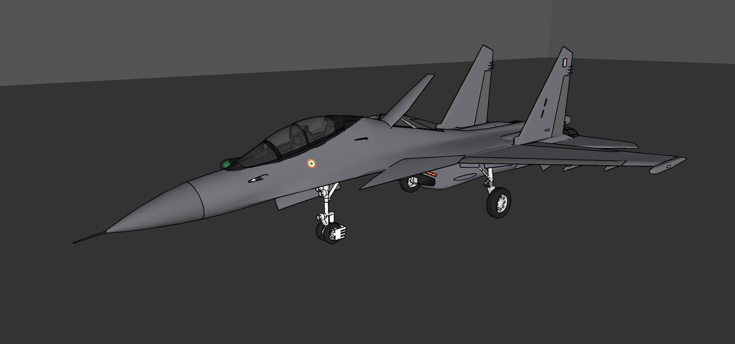 Sukhoi su-30 mkm model - TurboSquid 1376485