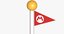 Goal-pole final stage flag model - TurboSquid 1376526