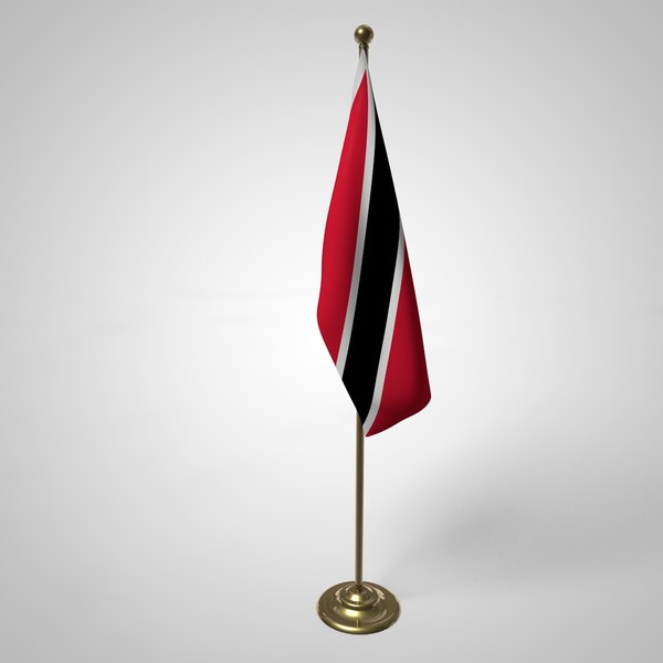 3D trinidad flag pole - TurboSquid 1376571