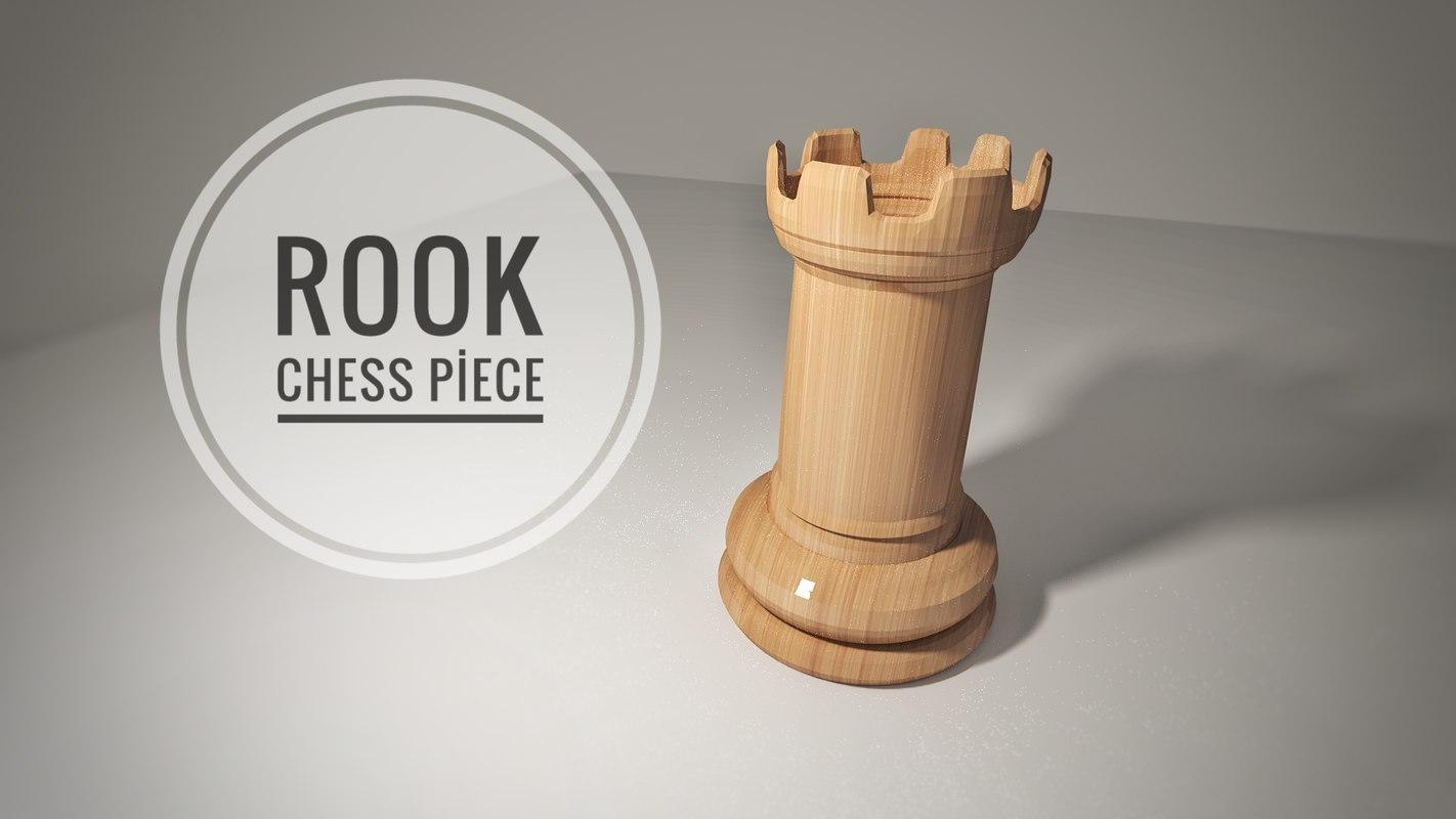 3D chess piece rook model - TurboSquid 1376360