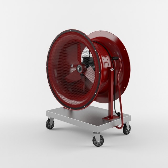 Industrial fan 3D model - TurboSquid 1376633