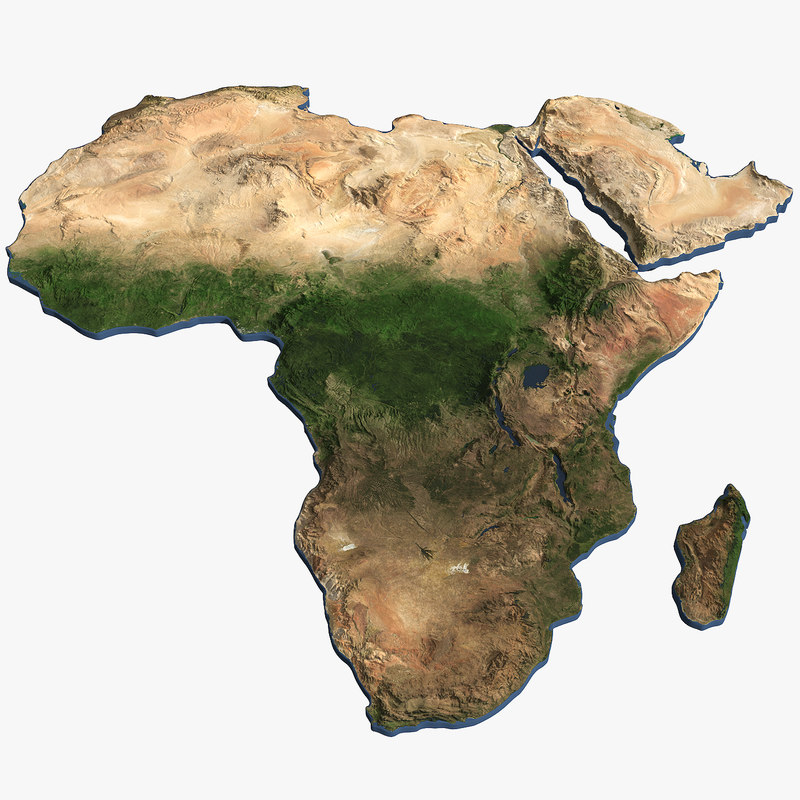 3D africa continent model - TurboSquid 1376835