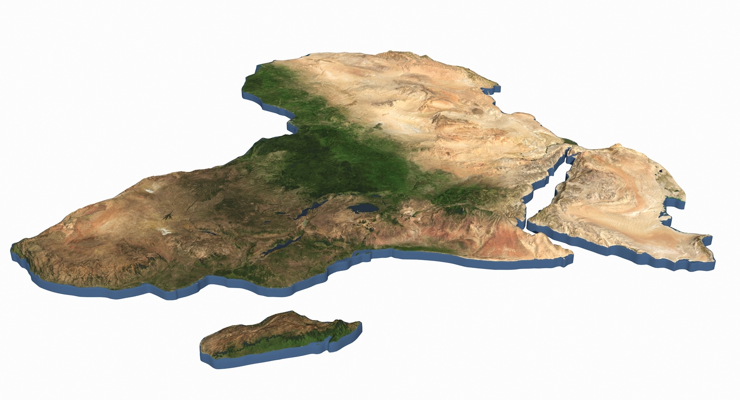 3D africa continent model - TurboSquid 1376835