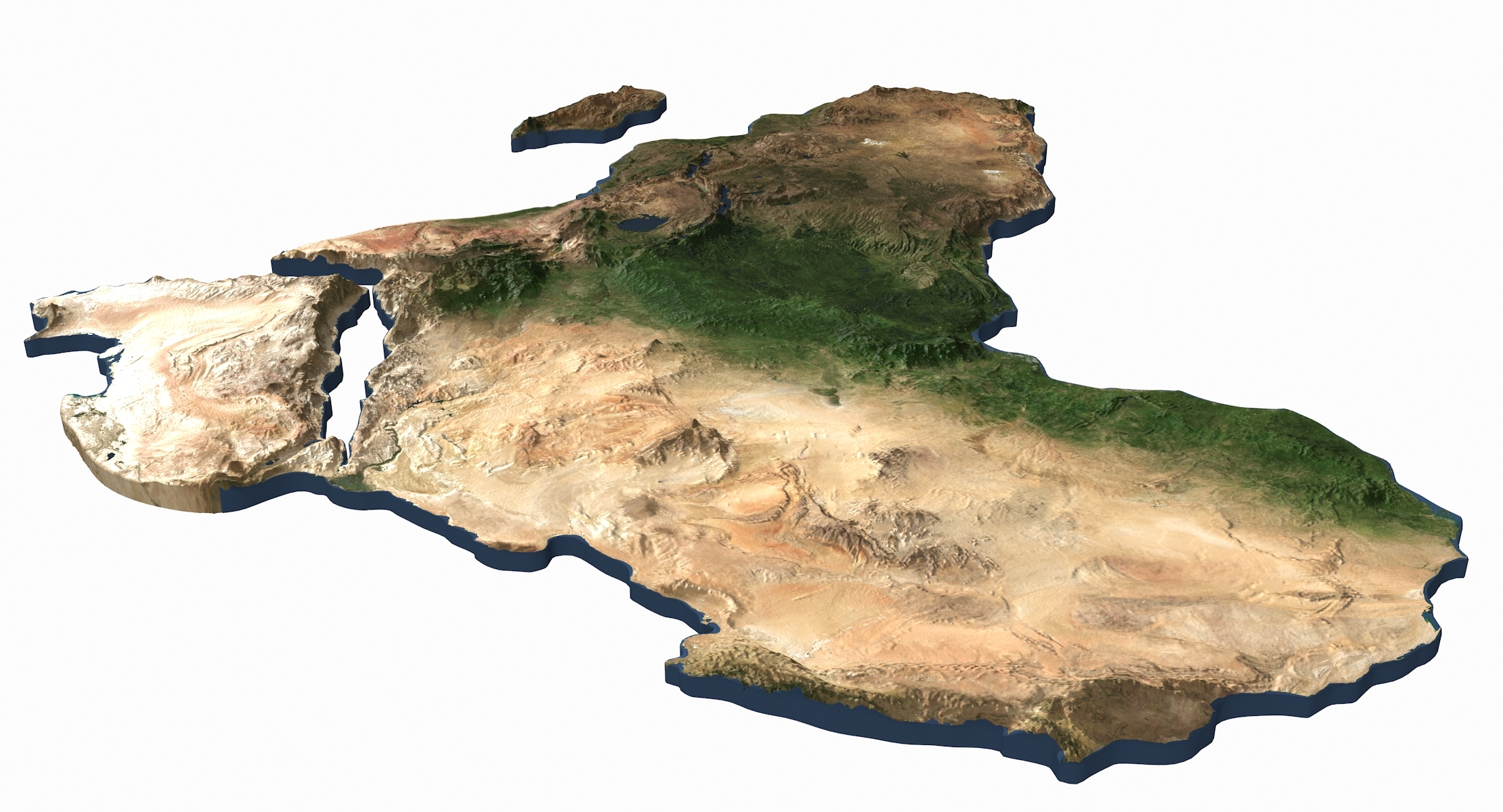 3D africa continent model - TurboSquid 1376835