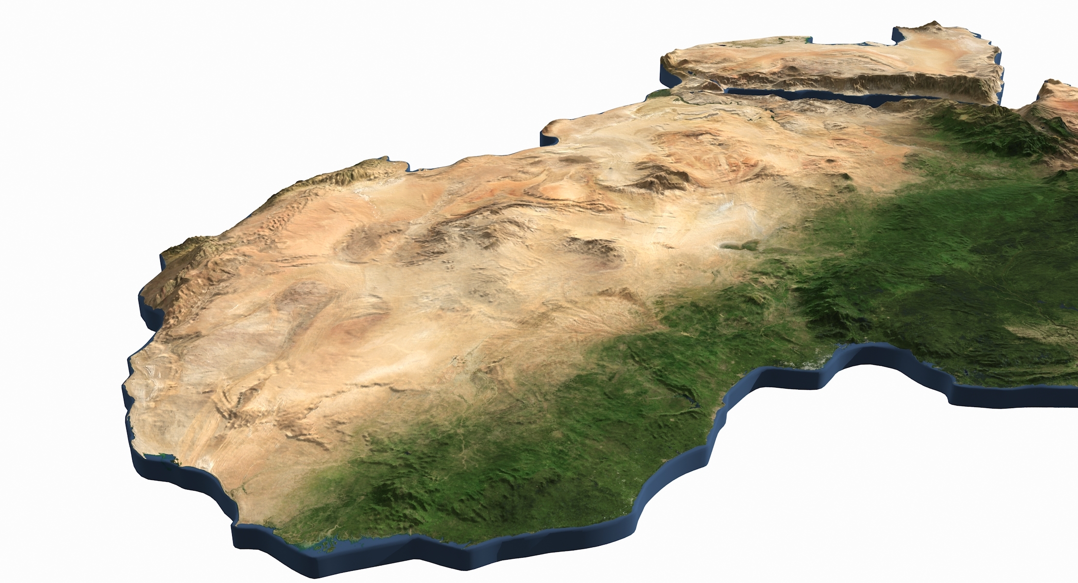 3D africa continent model - TurboSquid 1376835