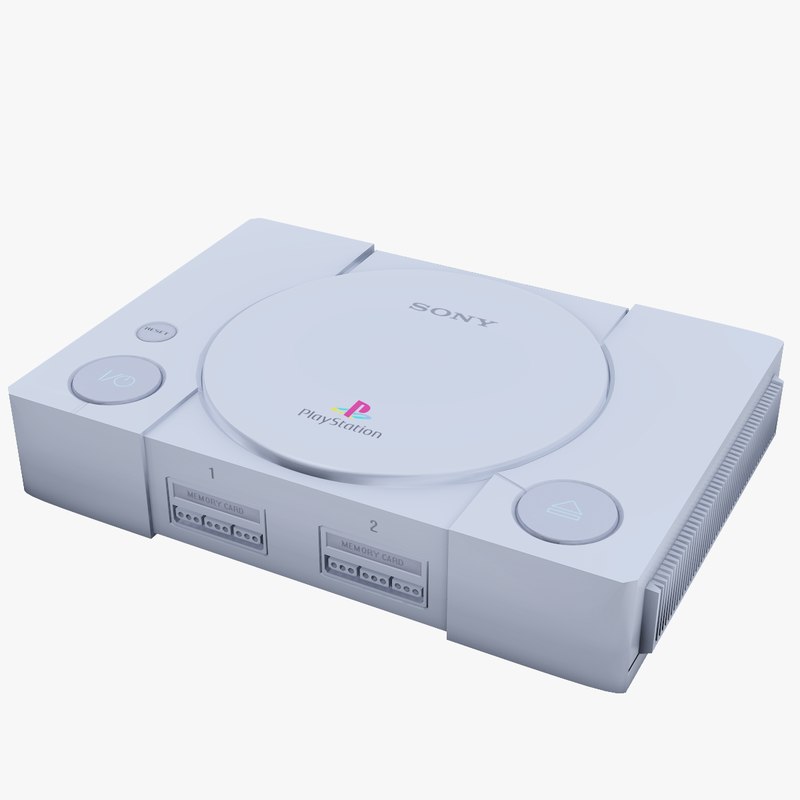 ps1 console 3d model