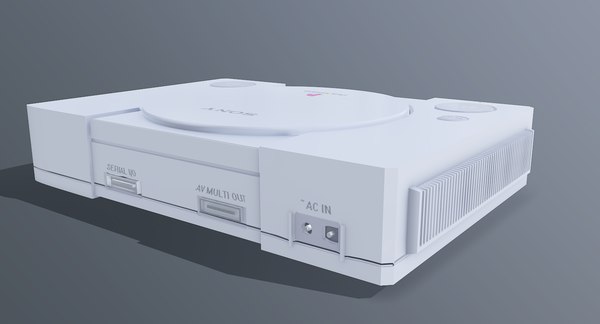 ps1 console 3d model