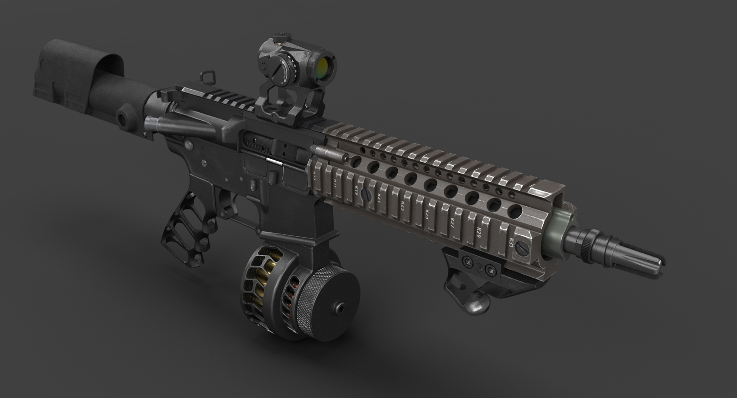 M4 carbine 3D model - TurboSquid 1376904
