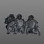 Group chimpanzee animation chimp 3D model - TurboSquid 1376900