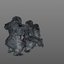 Group chimpanzee animation chimp 3D model - TurboSquid 1376900