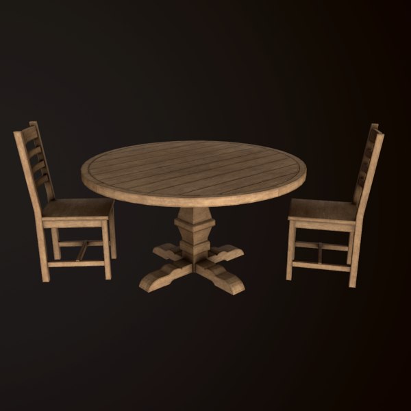 3D table chair sets ready model - TurboSquid 1376955