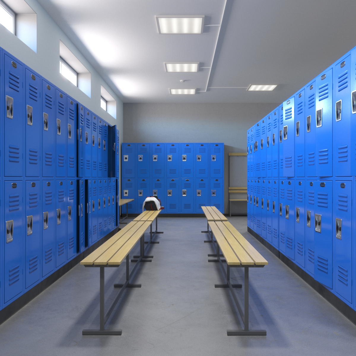 Realistic locker room 3D model - TurboSquid 1374728