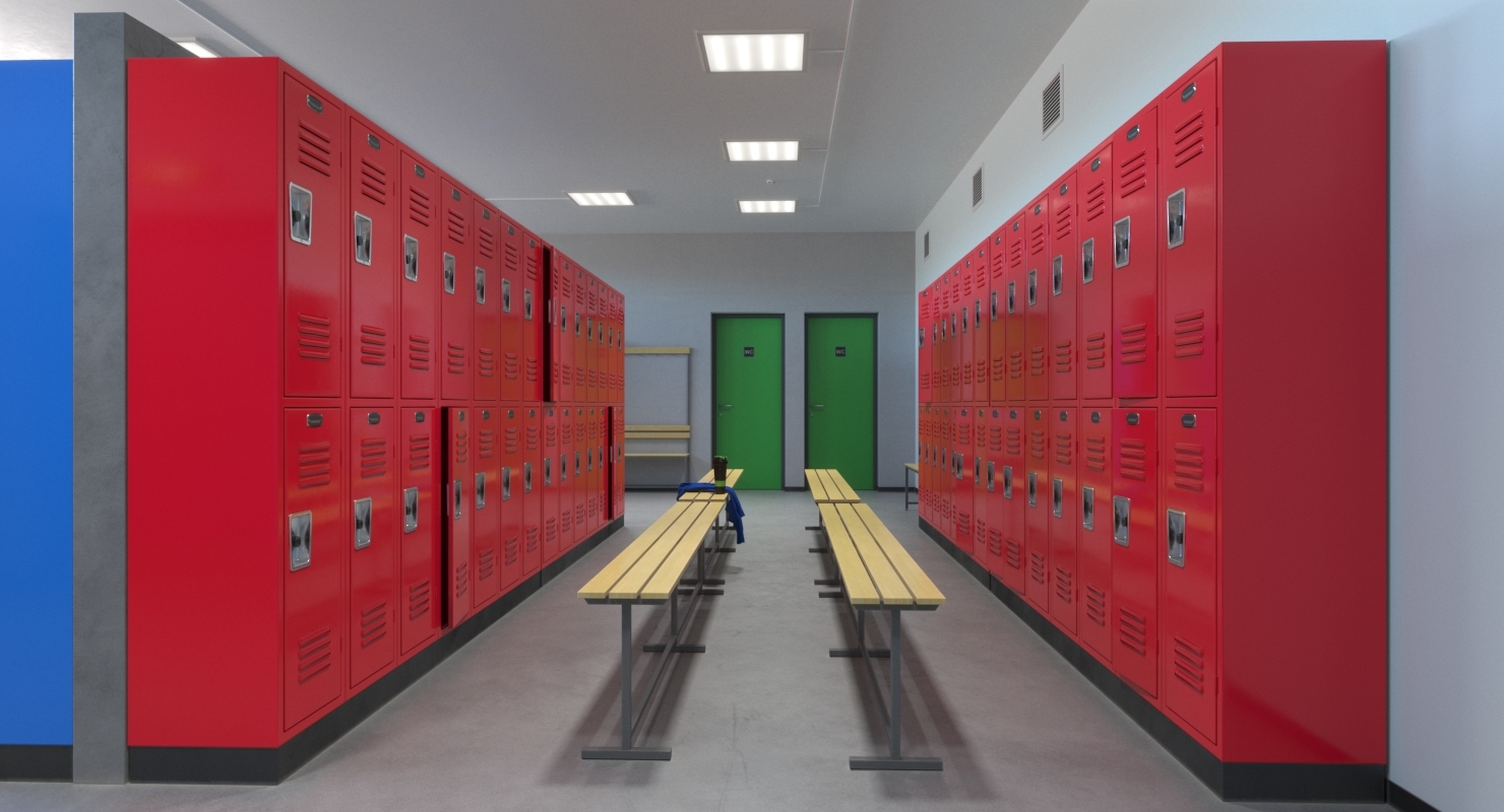 Realistic locker room 3D model - TurboSquid 1374728