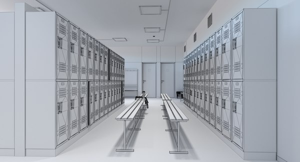 Realistic locker room 3D model - TurboSquid 1374728