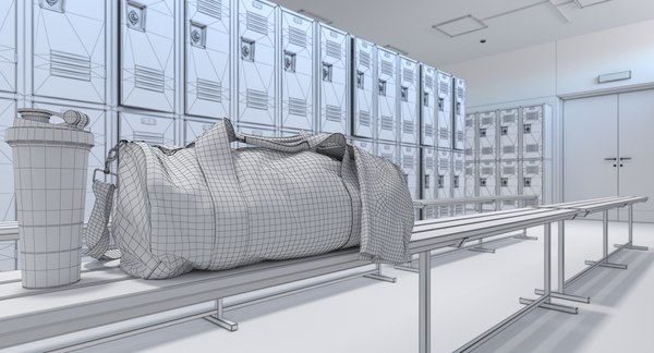 Realistic locker room 3D model - TurboSquid 1374728