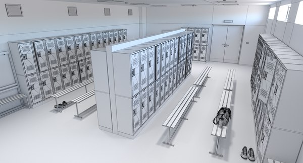Realistic locker room 3D model - TurboSquid 1374728