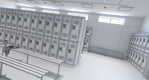 Realistic locker room 3D model - TurboSquid 1374728