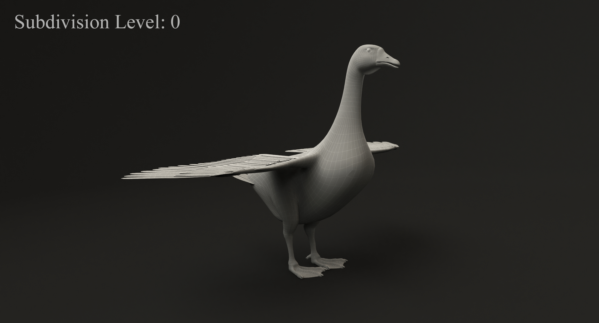 3D goose domestic model - TurboSquid 1377035
