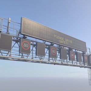 Highway Signage 3D Models for Download | TurboSquid