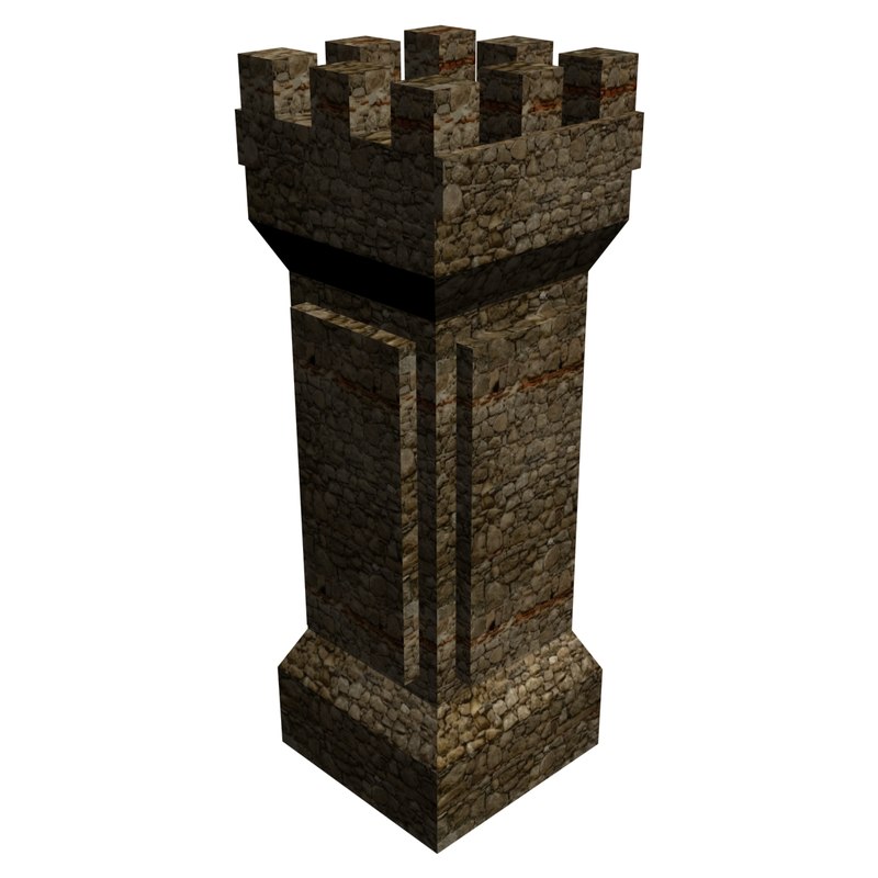 Medieval tower 2 3D model - TurboSquid 1377105