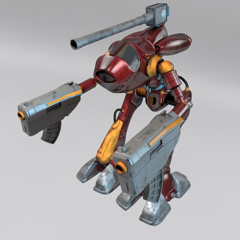 Mech robot model - TurboSquid 1377099