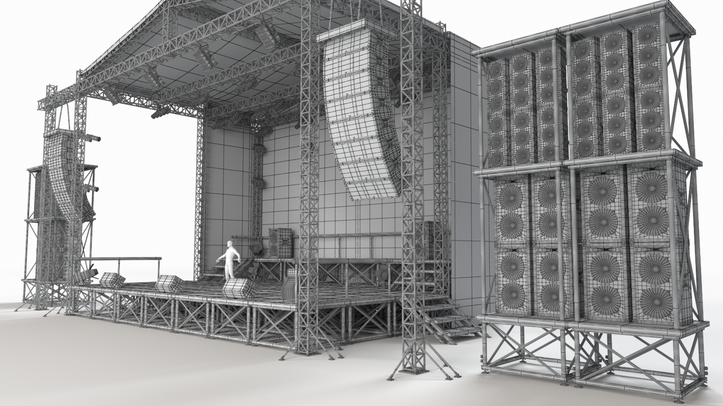 Concert scene 3D model - TurboSquid 1377168