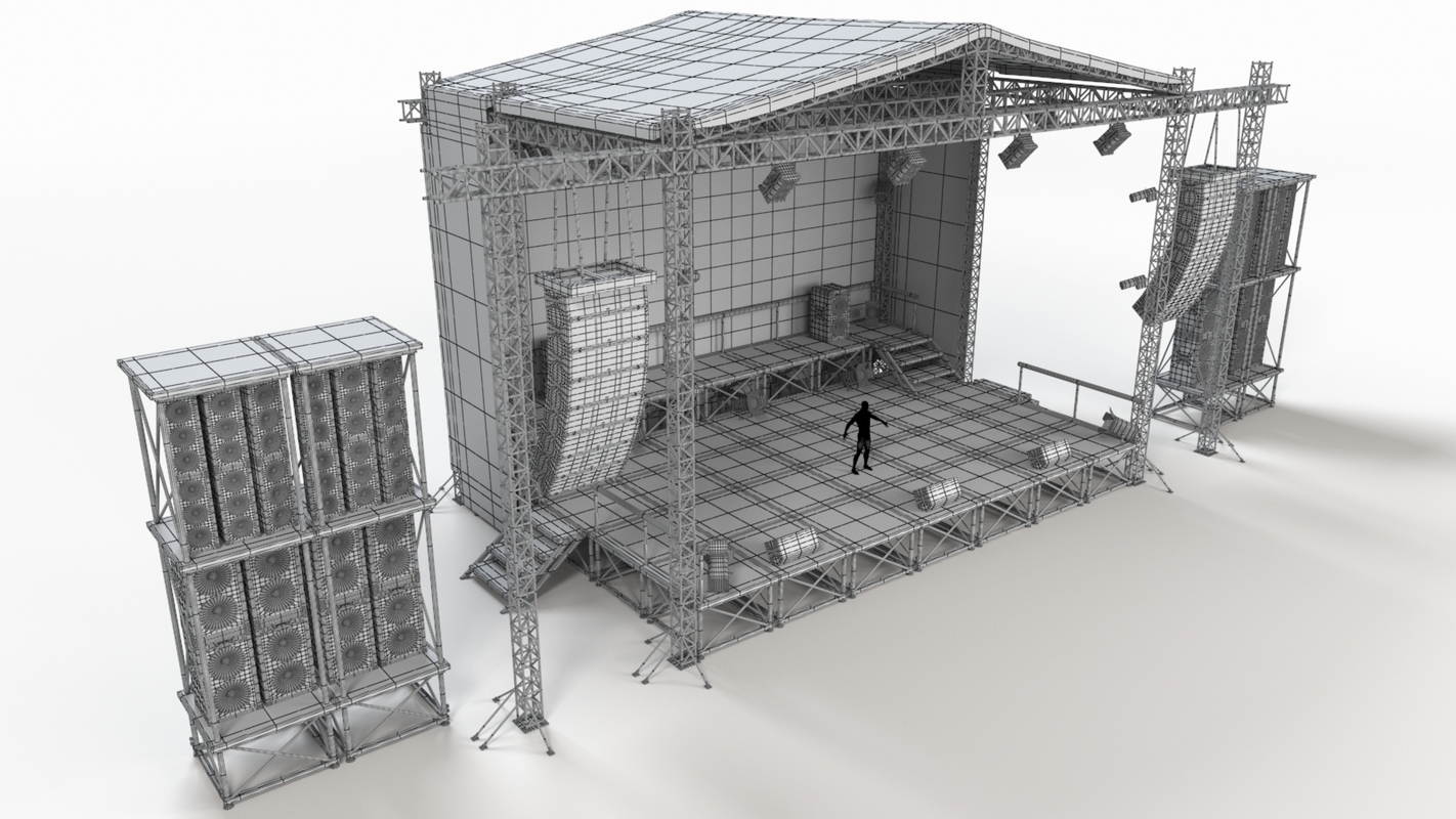 Concert scene 3D model - TurboSquid 1377168