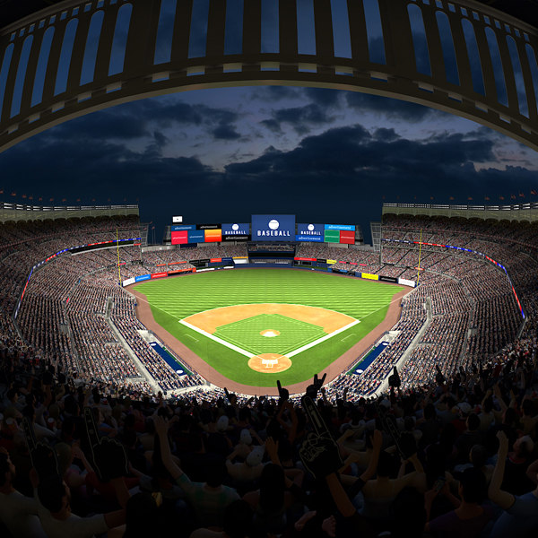 Baseball stadium audience animation 3D model - TurboSquid 1361474