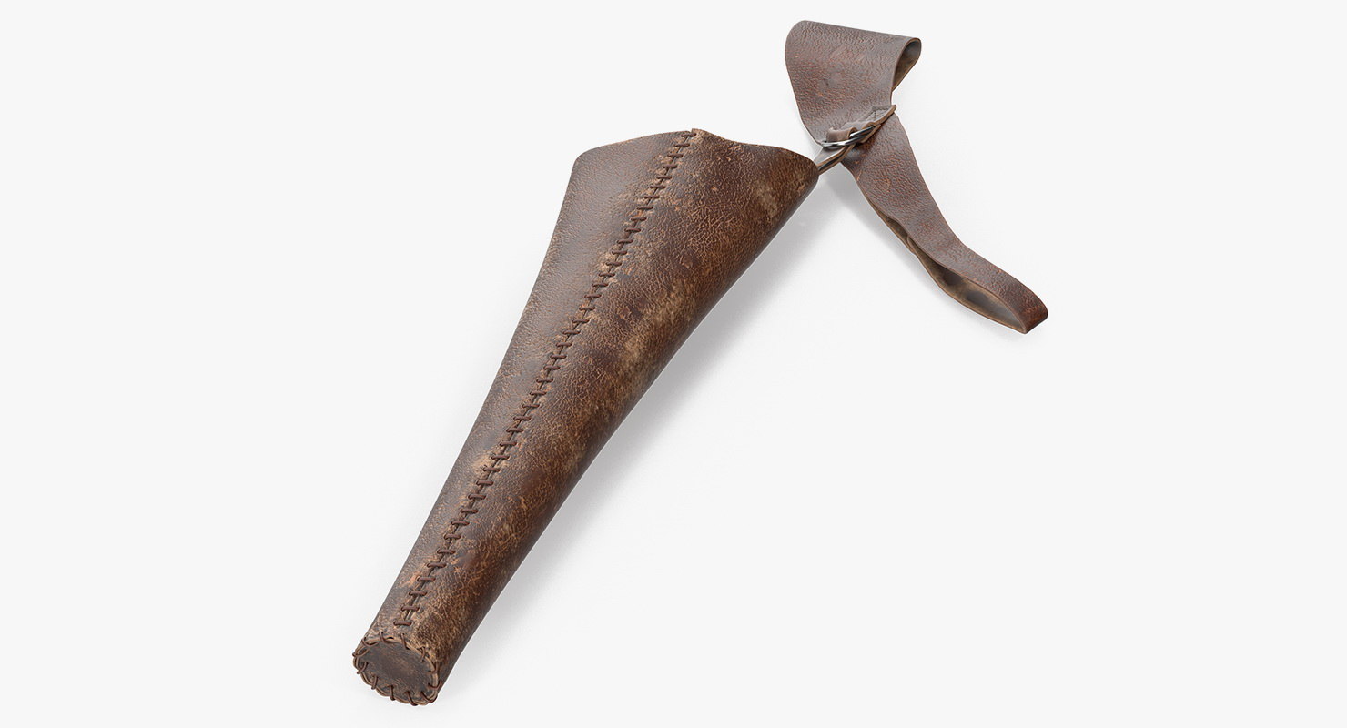 Traditional leather quiver 3D - TurboSquid 1377241