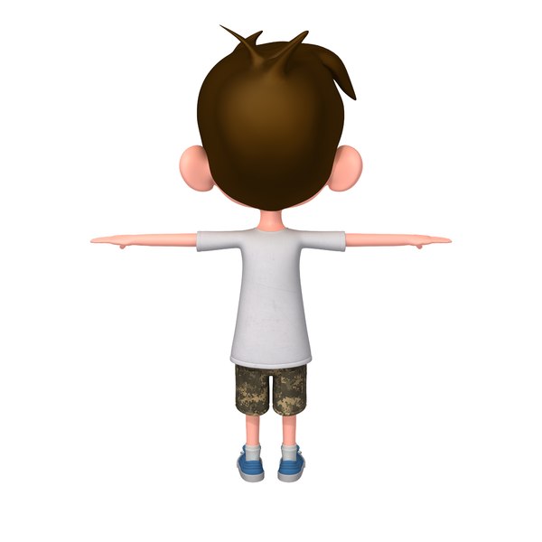 3D cartoon boy character rigging model - TurboSquid 1377322