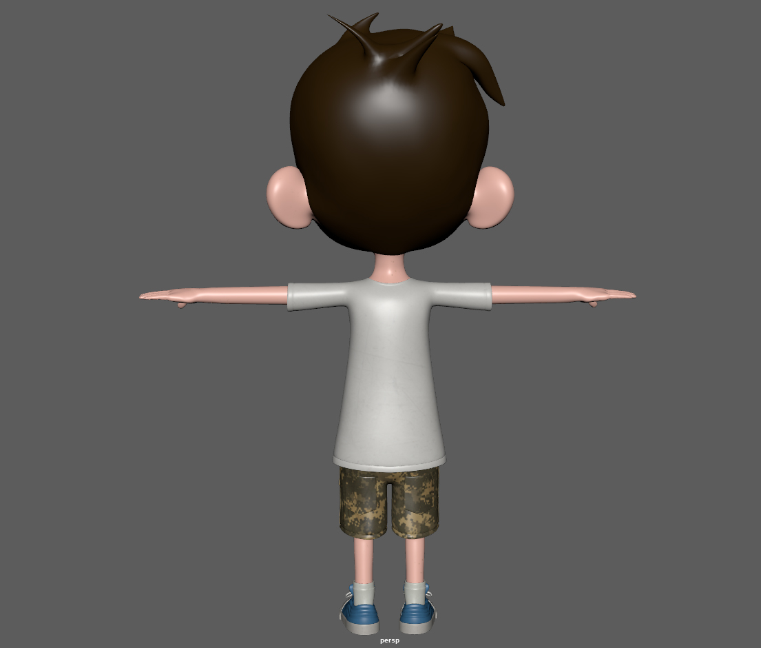 3D cartoon boy character rigging model - TurboSquid 1377322