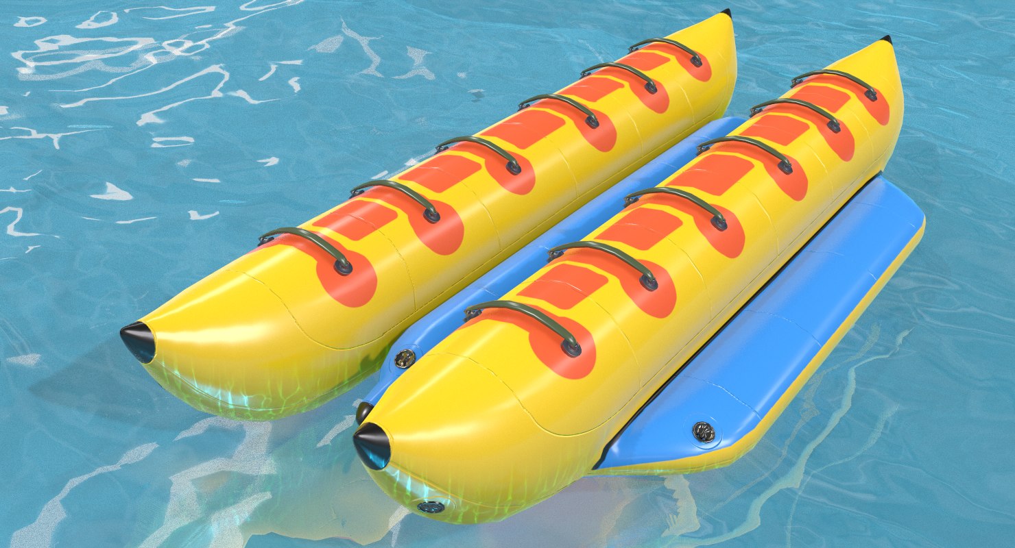 3D model banana boat attraction - TurboSquid 1377332