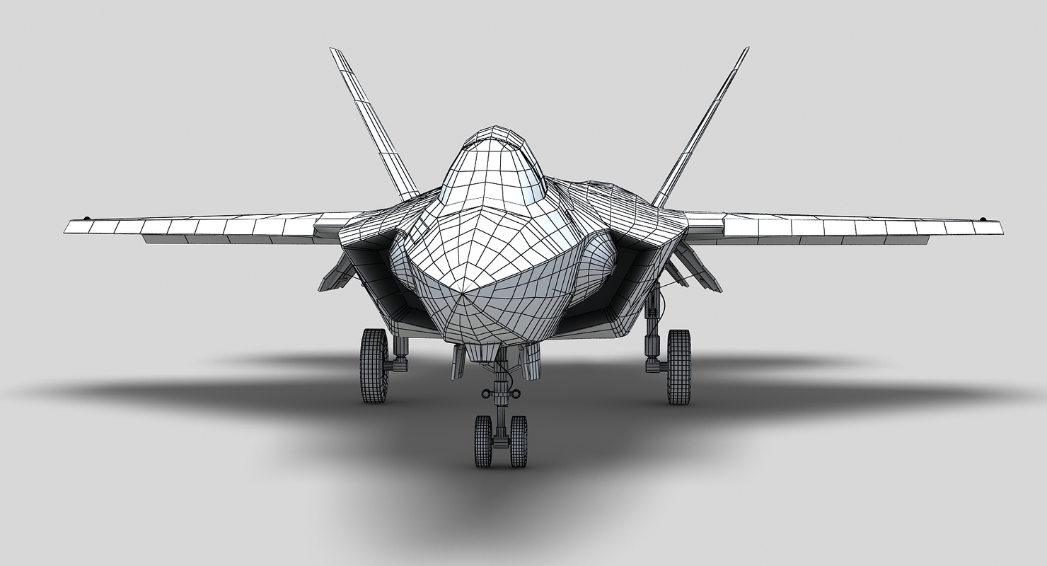Jet fighter shenyang fc-31 3D model - TurboSquid 1377401