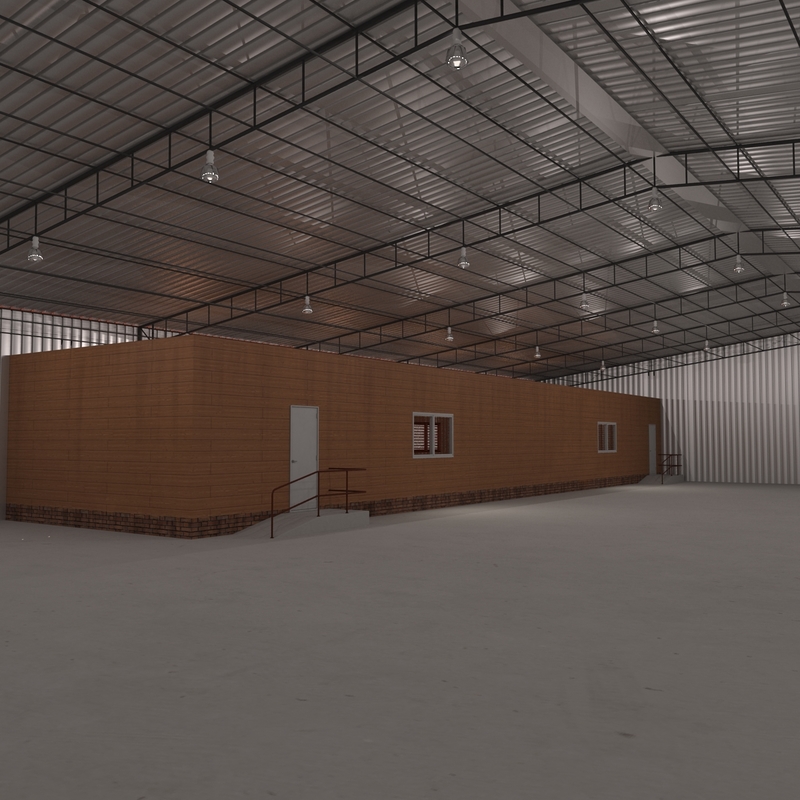 Warehouse hangars 3D model - TurboSquid 1377577