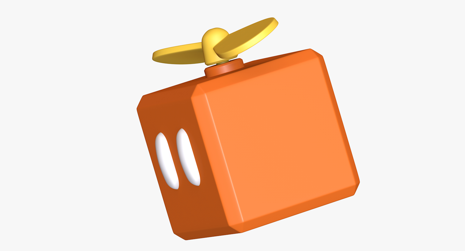 3D propeller box super mario model - TurboSquid 1377519