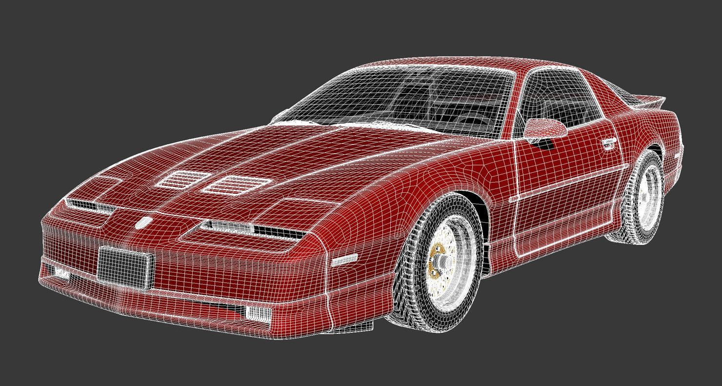 pontiac firebird trans 1988 3d 3ds