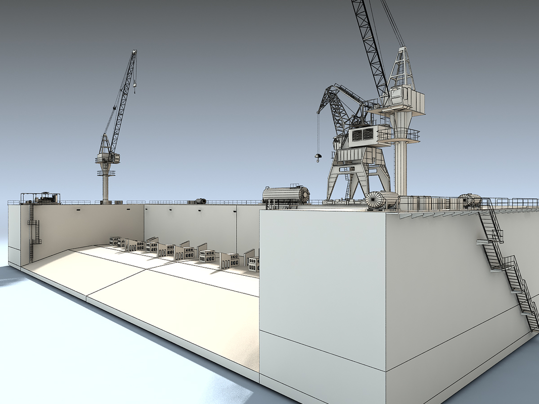 Dry dock 3D model - TurboSquid 1377714