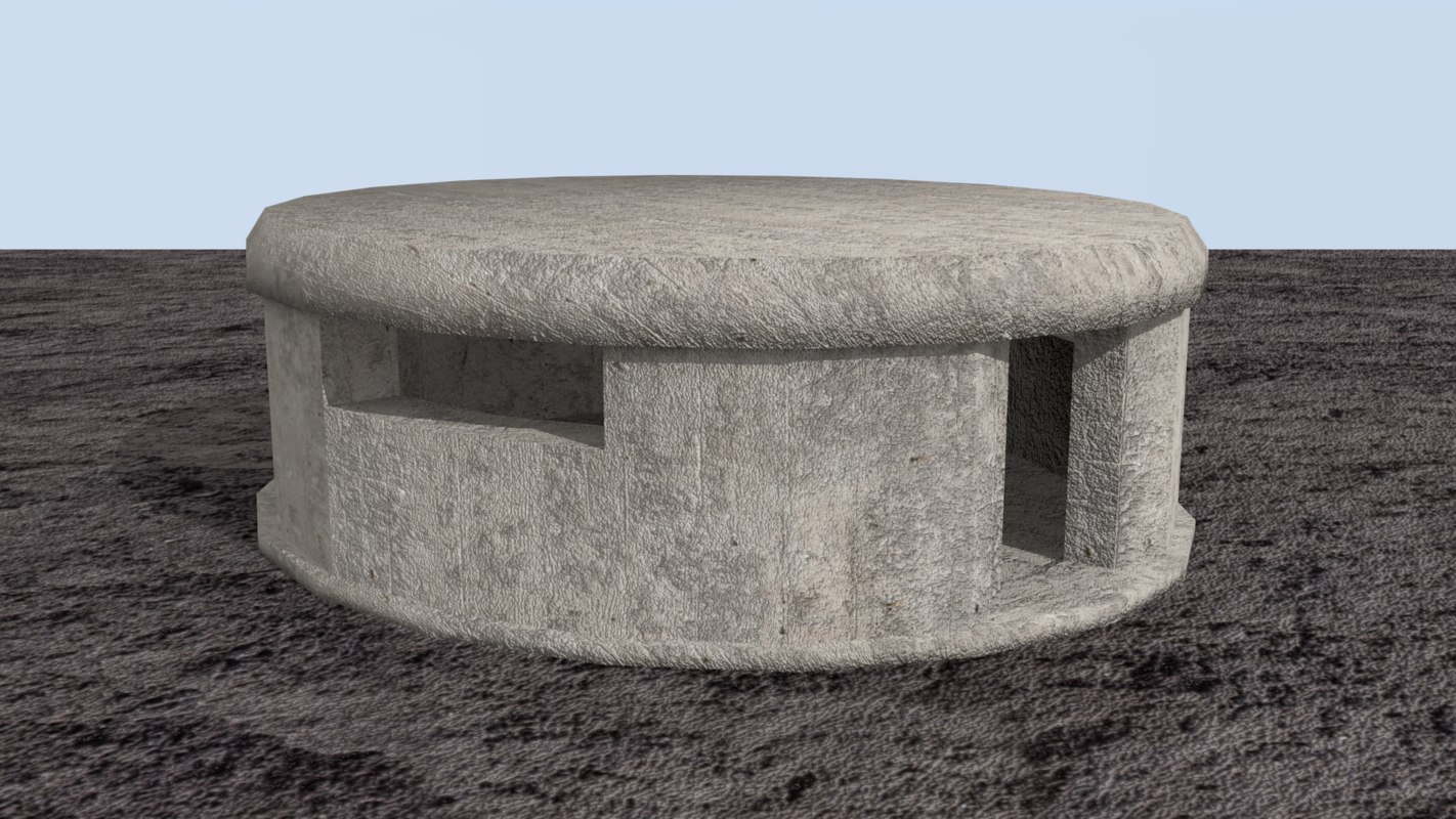 Bunker defensive underground 3D model - TurboSquid 1377799